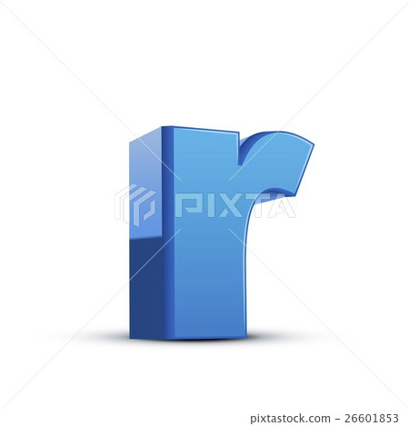 lowercase blue letter R - Stock Illustration [26601853] - PIXTA