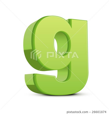 lowercase grass green letter G - Stock Illustration [26601874] - PIXTA