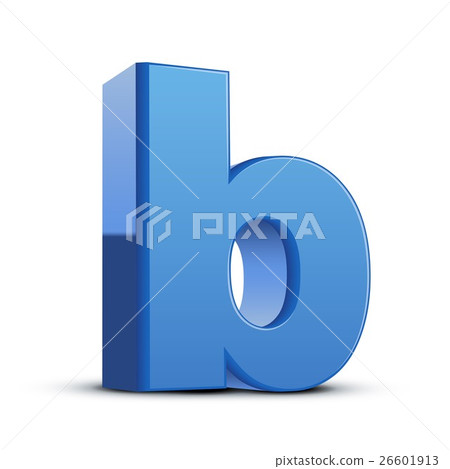 lowercase blue letter B - Stock Illustration [26601913] - PIXTA