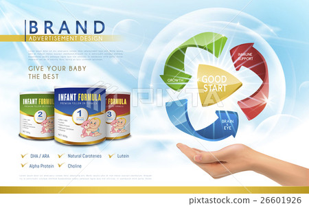 Infant formula advertisement - Stock Illustration [26601926] - PIXTA