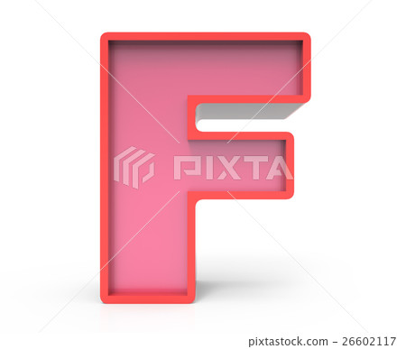 red block letter F - Stock Illustration [26602117] - PIXTA