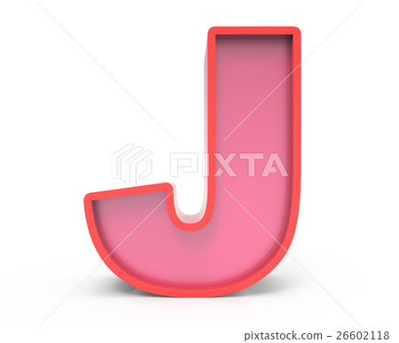 red block letter J - Stock Illustration [26602118] - PIXTA