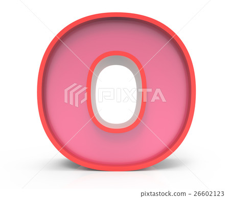 red block letter O - Stock Illustration [26602123] - PIXTA