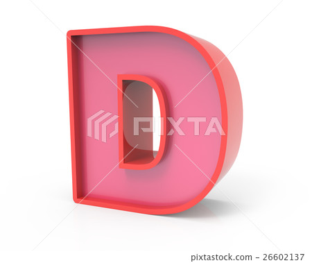 red block letter D - Stock Illustration [26602137] - PIXTA