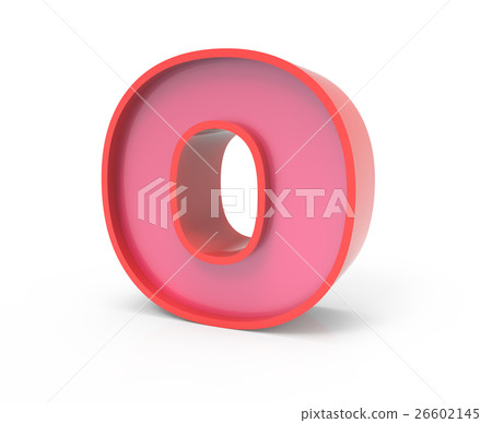 red block letter O - Stock Illustration [26602145] - PIXTA