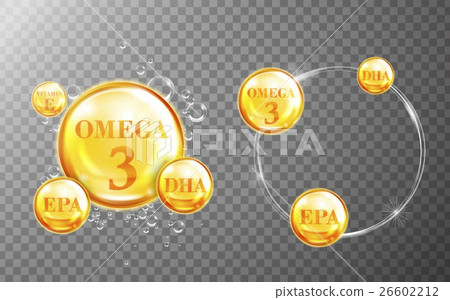 Shiny fish oil nutritions - Stock Illustration [26602212] - PIXTA