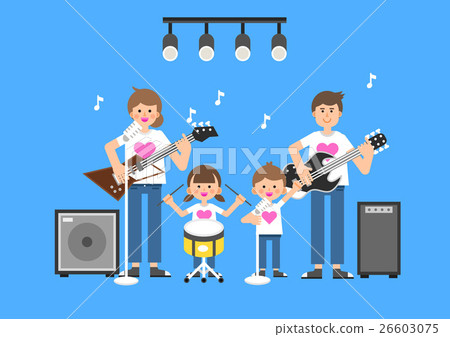 family, music, performance - Stock Illustration [26603075] - PIXTA