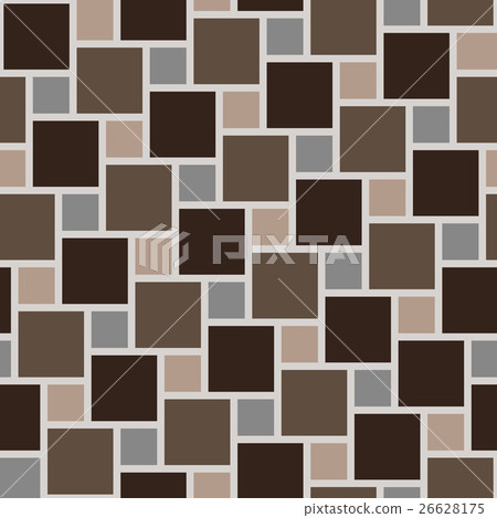 Vector brown tiles seamless pattern - Stock Illustration [26628175] - PIXTA