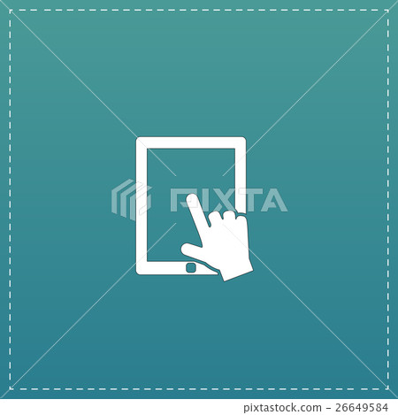 Click on the screen tablet - Stock Illustration [26649584] - PIXTA