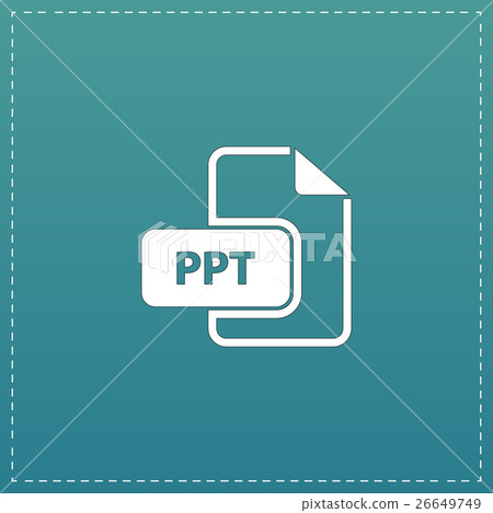 PPT extension text file type icon - Stock Illustration [26649749] - PIXTA