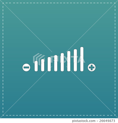 Volume adjustment symbol web icon. - Stock Illustration [26649873] - PIXTA