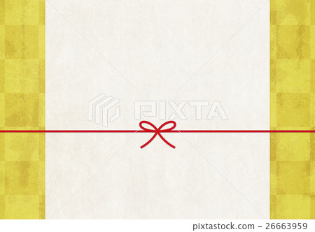 Noshi paper [Japanese style background series] - Stock Illustration ...