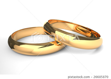 CG of two rings - Stock Illustration [26685870] - PIXTA