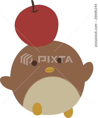 Penguins and apples - Stock Illustration [26696244] - PIXTA