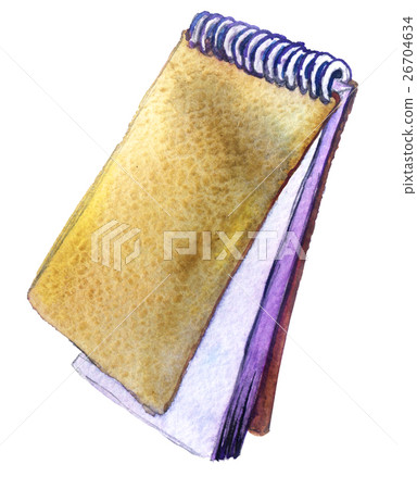 watercolor sketch notepad on a white background - Stock Illustration ...