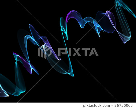 abstract colorful twisted net web waves - Stock Illustration [26730063 ...