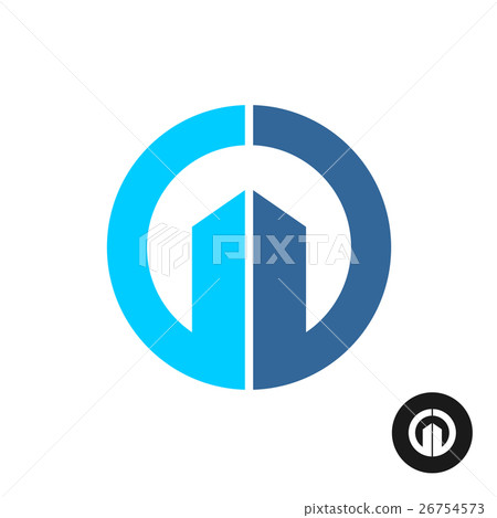Abstract round building logo - Stock Illustration [26754573] - PIXTA