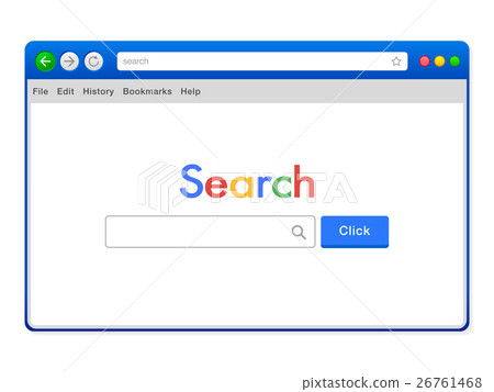 Search engine, web browser - Stock Illustration [26761468] - PIXTA