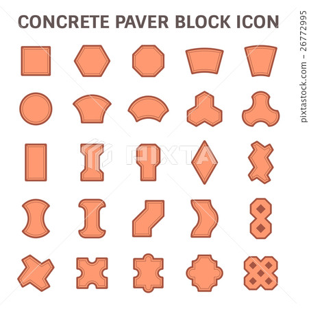 Paver block icon - Stock Illustration [26772995] - PIXTA