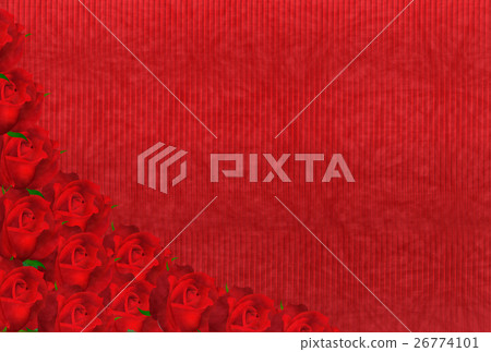 Valentine Roses Japanese paper background - Stock Illustration ...