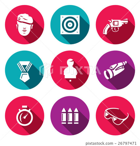 Vector Set of Shooting Range Icons. - Stock Illustration [26797471] - PIXTA