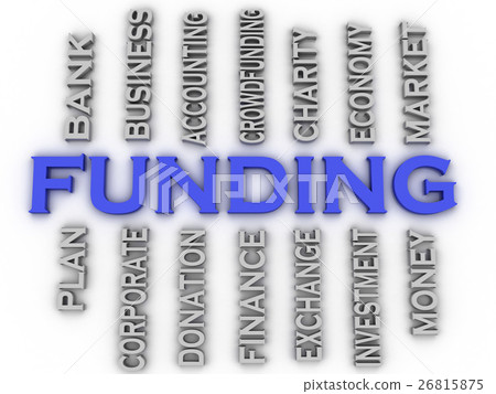 3d image Funding issues concept word cloud - Stock Illustration ...