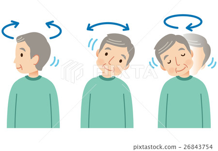 Neck exercise gymnastics - Stock Illustration [26843754] - PIXTA