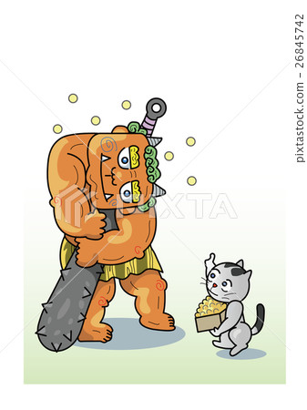 Setsubun Harun demon Maki cat - Stock Illustration [26845742] - PIXTA