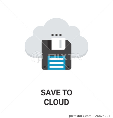 save to cloud - Stock Illustration [26874295] - PIXTA