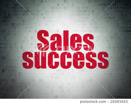 Marketing concept: Sales Success on Digital Paper - Stock Illustration ...