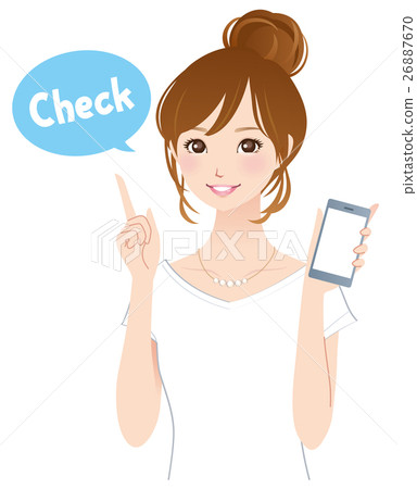 Young woman smash pointing pose - Stock Illustration [26887670] - PIXTA