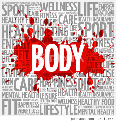 BODY word cloud, fitness, sport - Stock Illustration [26910367] - PIXTA