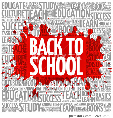 Back to School word cloud - Stock Illustration [26910880] - PIXTA