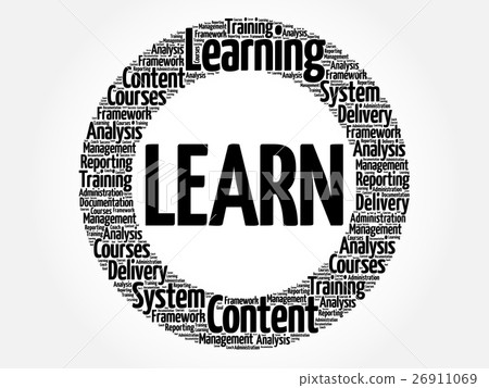 LEARN circle word cloud-插圖素材 [26911069] - PIXTA圖庫