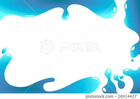 Stock Illustration: abstract water wave frame, vector illustration ...