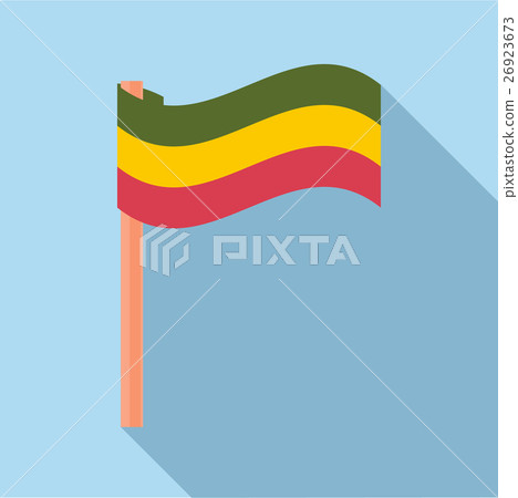 Flag rastaman icon, flat style - Stock Illustration [26923673] - PIXTA