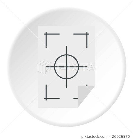 Test printed sheet icon, flat style - Stock Illustration [26926570] - PIXTA