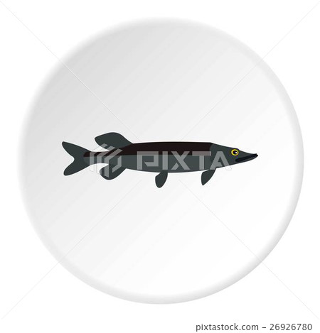 Pike icon, flat style - Stock Illustration [26926780] - PIXTA