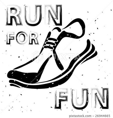 Sport Shoes Typography Design - Stock Illustration [26944665] - PIXTA