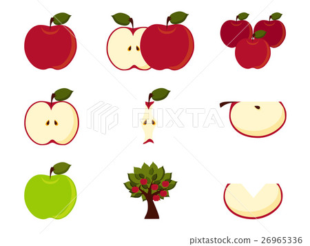 Apple set - Stock Illustration [26965336] - PIXTA