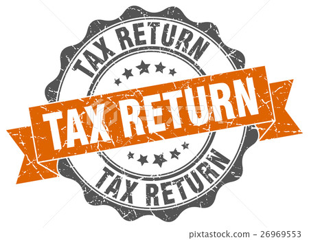 tax return stamp. sign. seal - Stock Illustration [26969553] - PIXTA