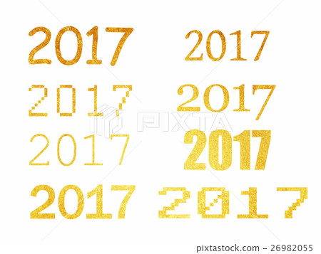 2017, logo, number - Stock Illustration [26982055] - PIXTA