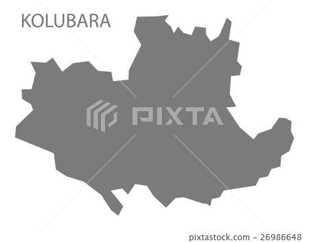 Kolubara Serbia Map grey - Stock Illustration [26986648] - PIXTA
