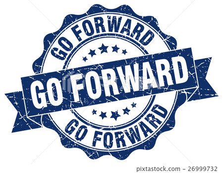 go forward stamp. sign. seal - Stock Illustration [26999732] - PIXTA