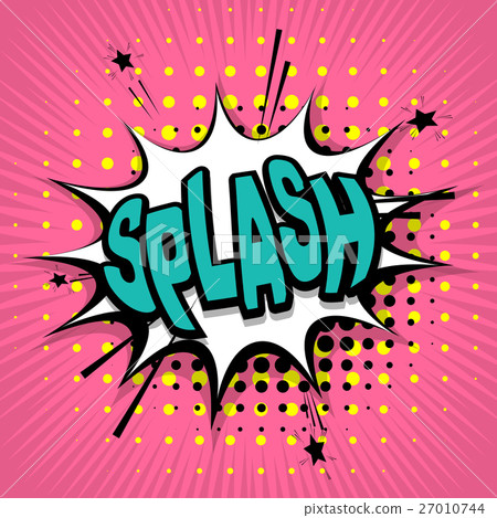 Comic text background splash - Stock Illustration [27010744] - PIXTA