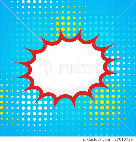 Colored Pop Art blue background - Stock Illustration [27010759] - PIXTA