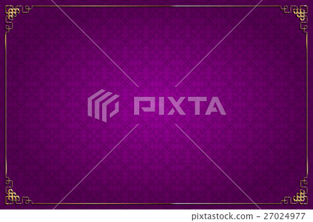 purple chinese background and gold decoration - Stock Illustration ...