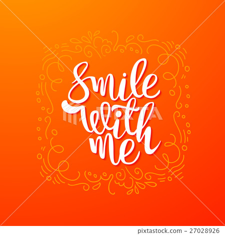Smile with me quote banner - Stock Illustration [27028926] - PIXTA