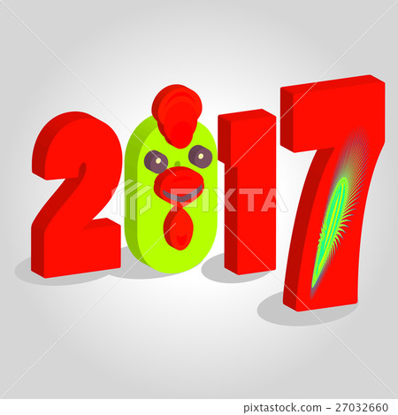 the icon picture red and green number - Stock Illustration [27032660 ...