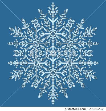 Pretty Round Snowflake - Stock Illustration [27036232] - PIXTA